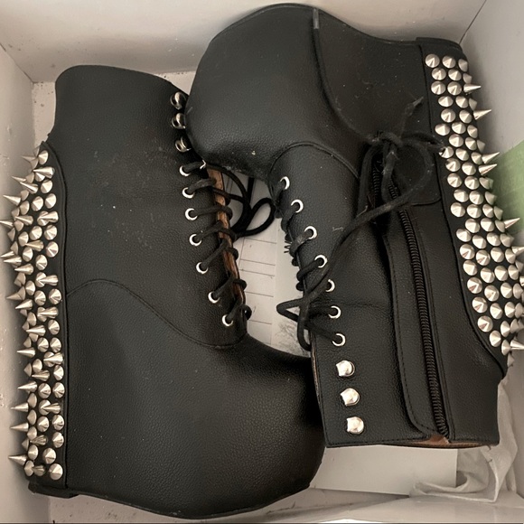 Jeffrey Campbell | Shoes | Jeffrey Cambell Damsel Spike Platform Wedge ...